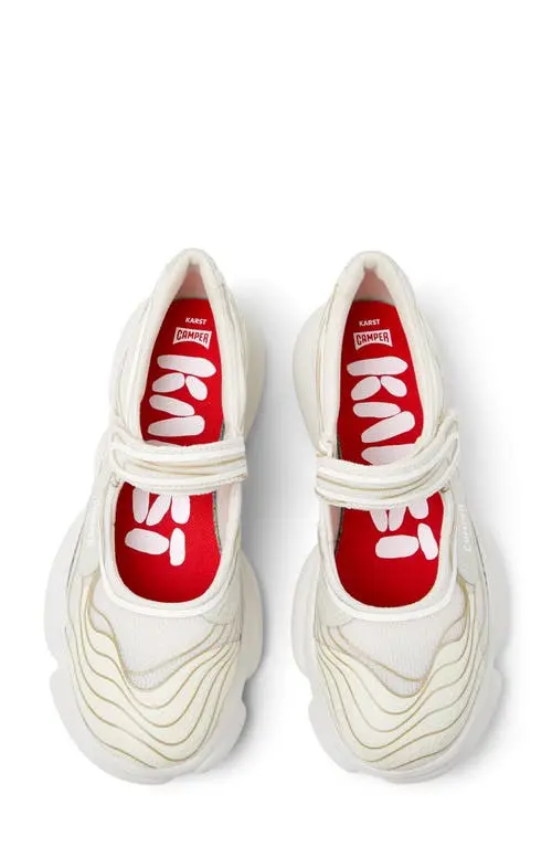Camper Karst Mary Jane Sneaker - White Multi | Editorialist